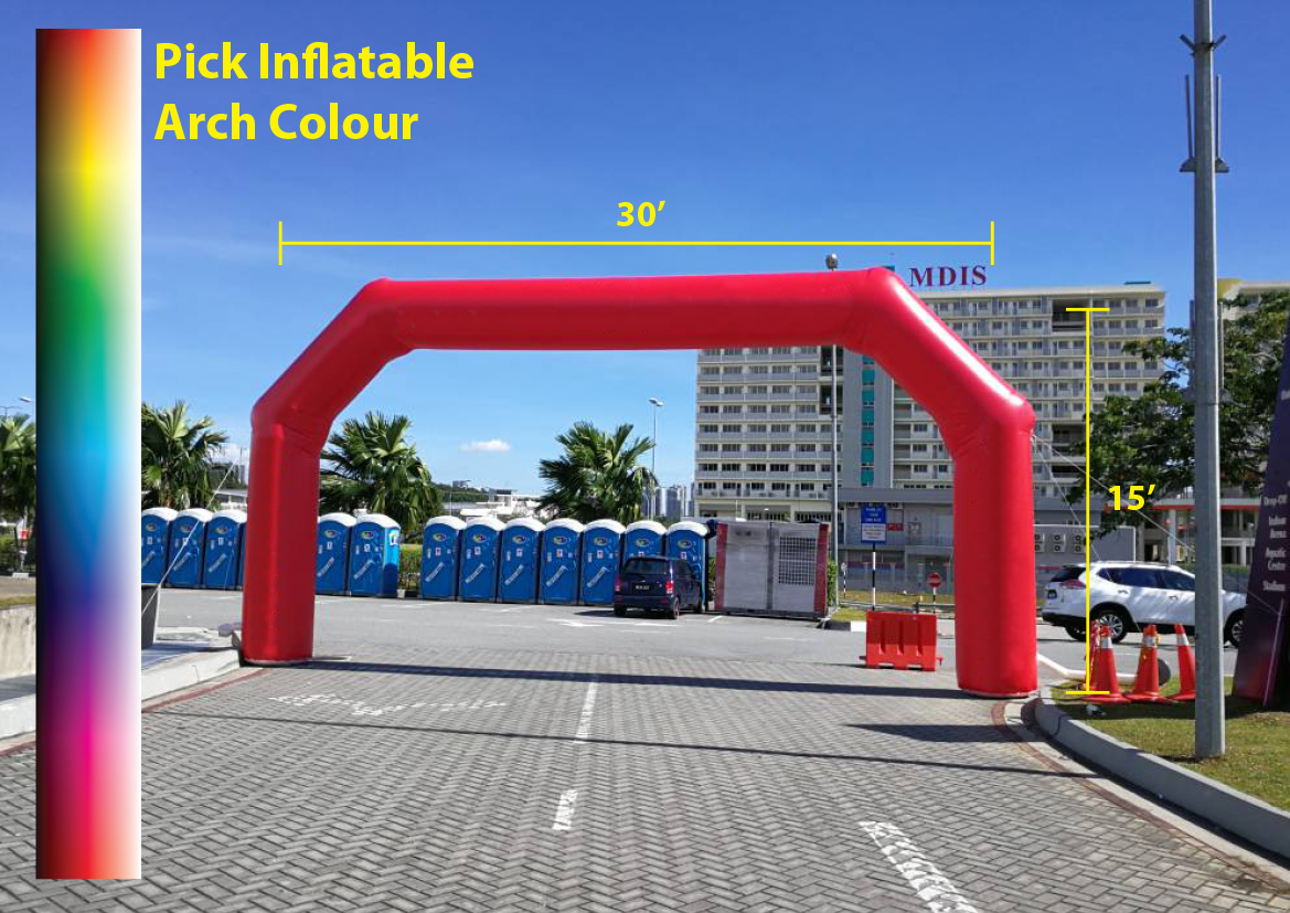 30' Size Inflatable Arch - AsiaPacific Balloons