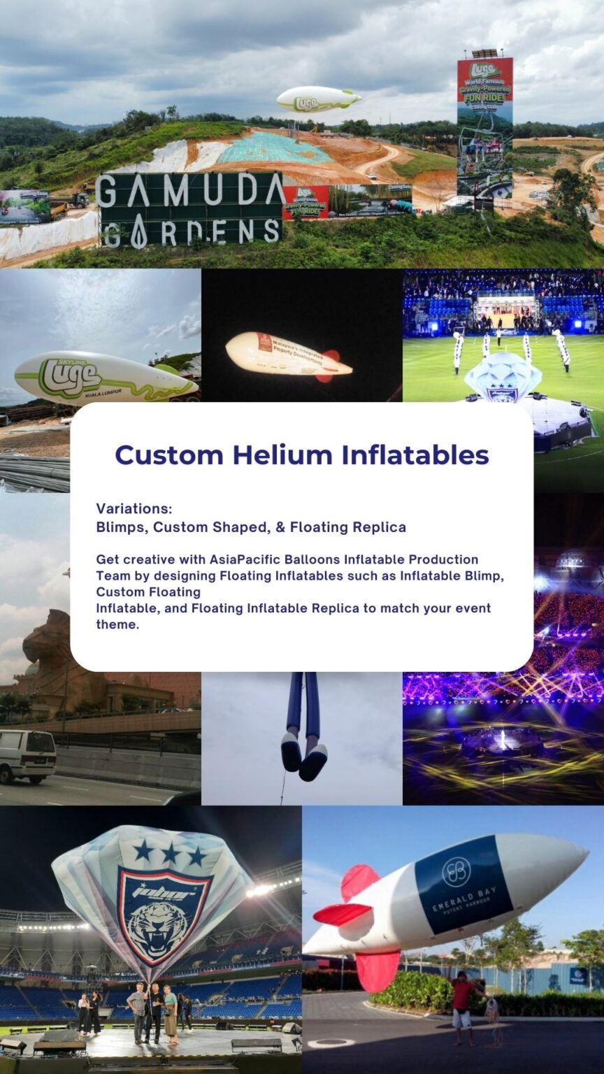 Helium Inflatables | Custom Shaped Helium Inflatable Replicas