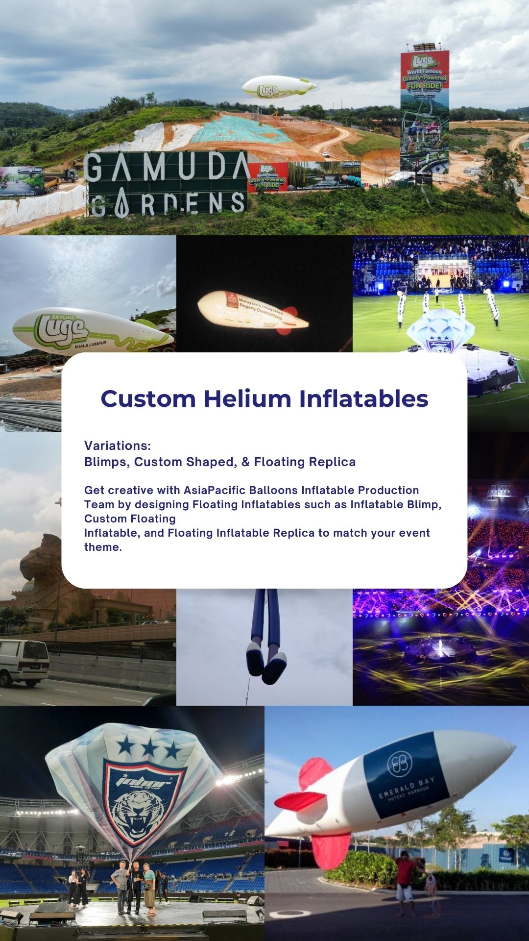 Helium Inflatables | Custom Shaped Helium Inflatable Replicas