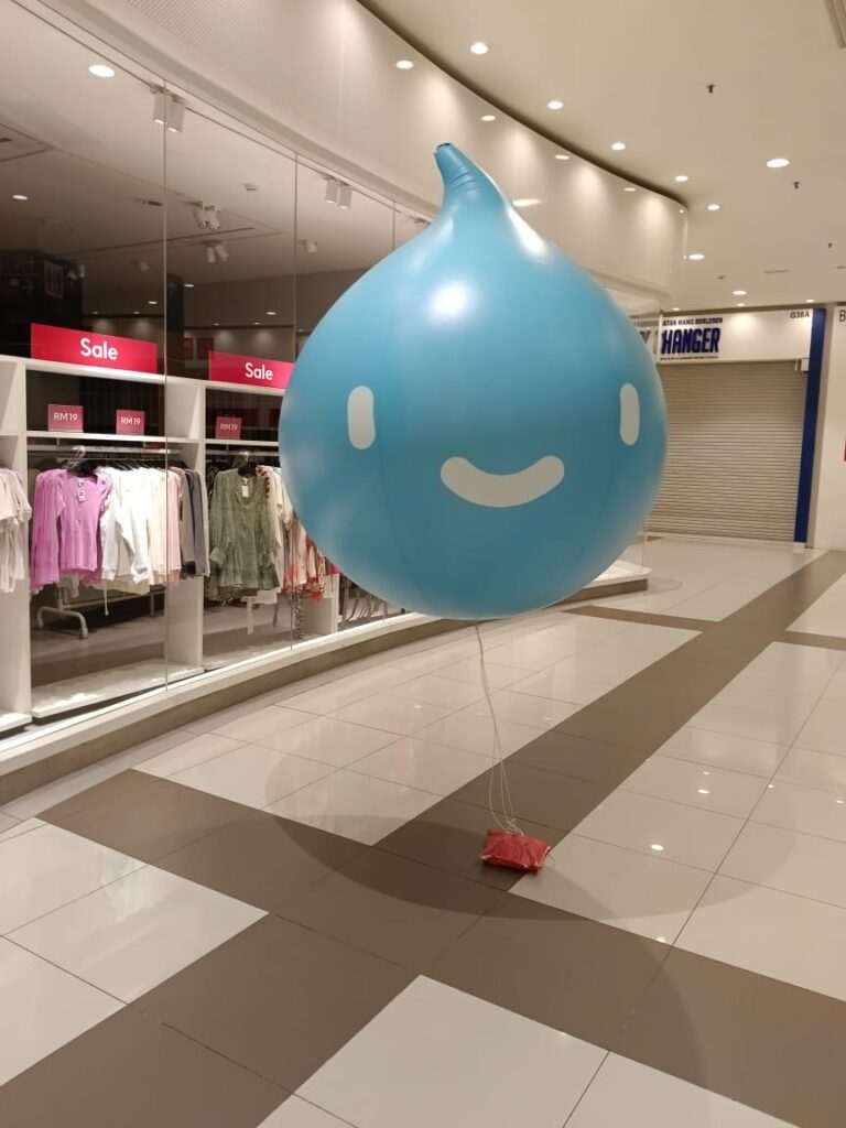 Air Selangor Inflatable Water Droplet Replica - AsiaPacific Balloons