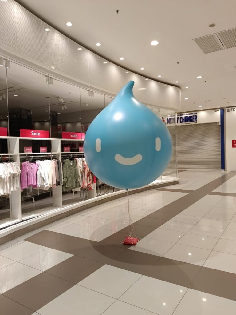 Air Selangor Inflatable Water Droplet Replica - AsiaPacific Balloons